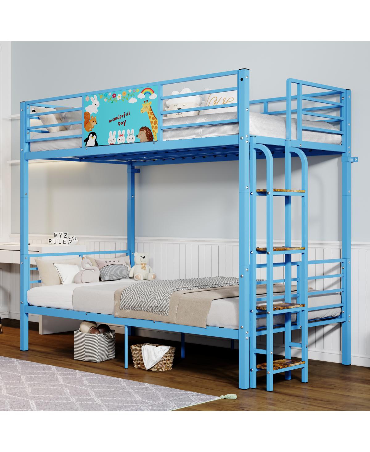 Click here for Streamdale Furniture Metal Floor Bunk Bed with Lad... prices