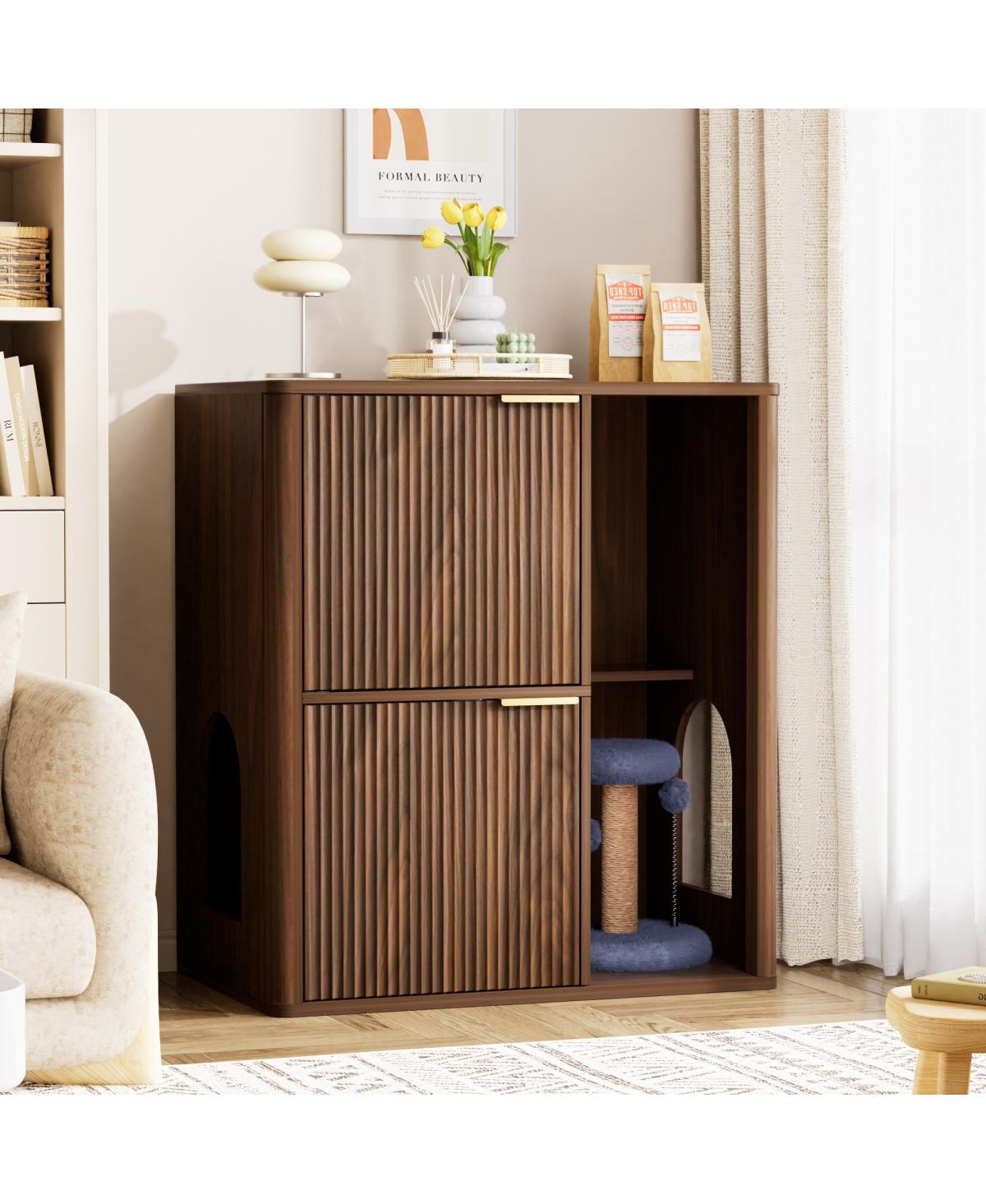 Click here for Streamdale Furniture 31.5 Walnut Cat Litter Cabine... prices