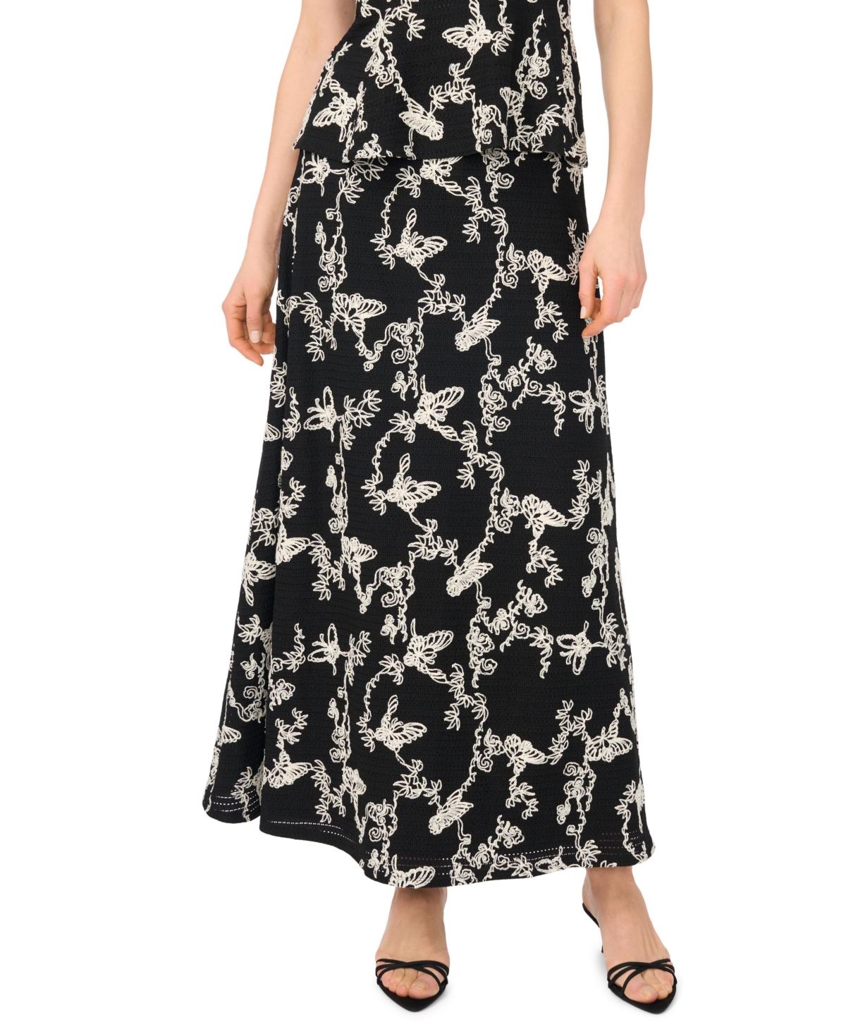 Click here for Vince Camuto Womens Printed A-Line Maxi Skirt - Ri... prices
