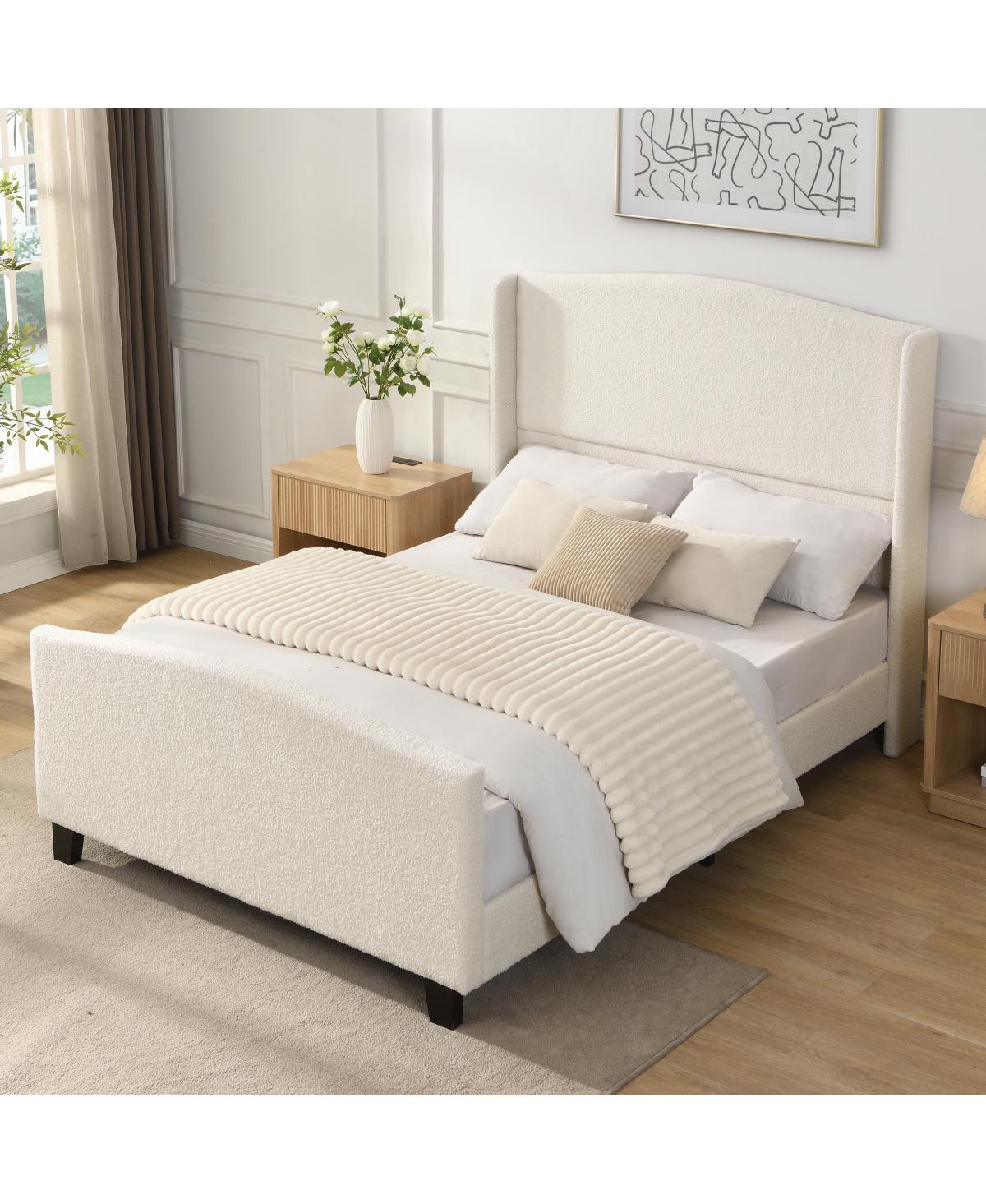 Click here for Streamdale Furniture Upholstered Full Bed Frame wi... prices
