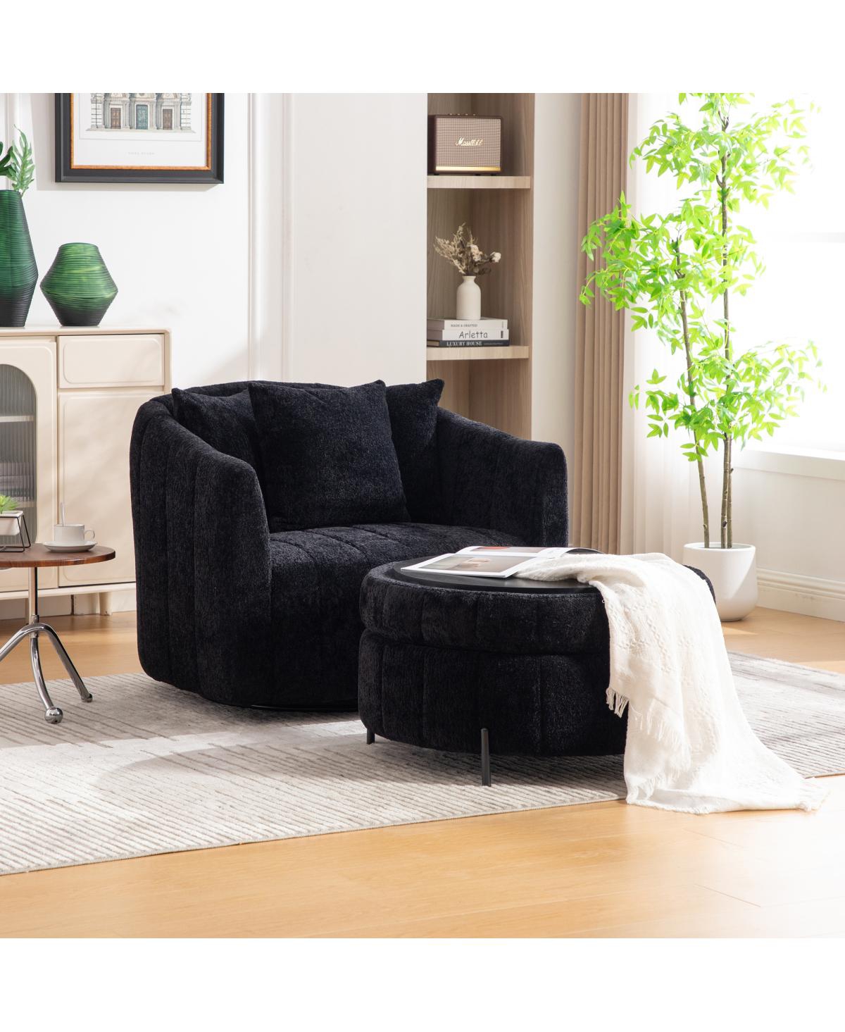 Click here for Streamdale Furniture Oversized Swivel Barrel Chair... prices