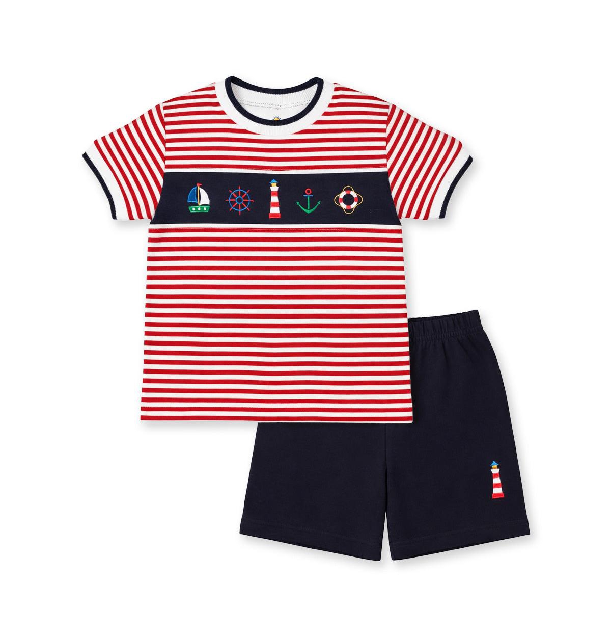 Click here for Florence Eiseman Little Boys Knit Short Set With N... prices