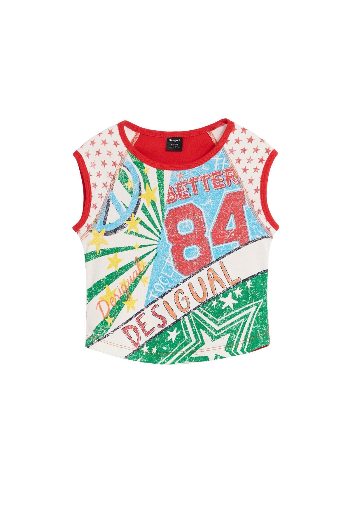 Click here for Desigual Girlss Multicolored printed T-shirt - Mul... prices