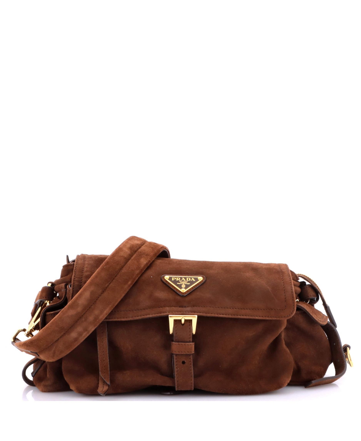 Click here for Pre-Owned Prada Medium Explore Shoulder Bag Suede... prices
