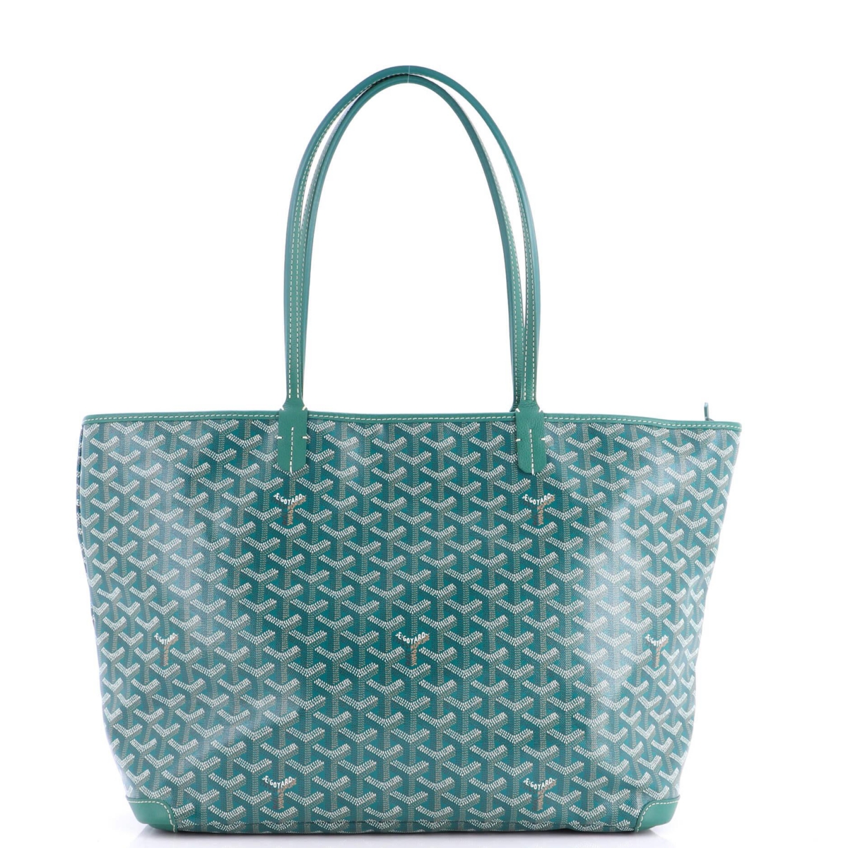 Click here for Pre-Owned Goyard Mm Artois Tote Coated Canvas - Gr... prices