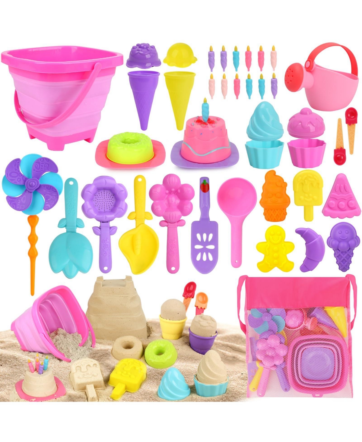 Click here for Gnuadz Collapsible Beach Toys Set Bucket Shovels M... prices