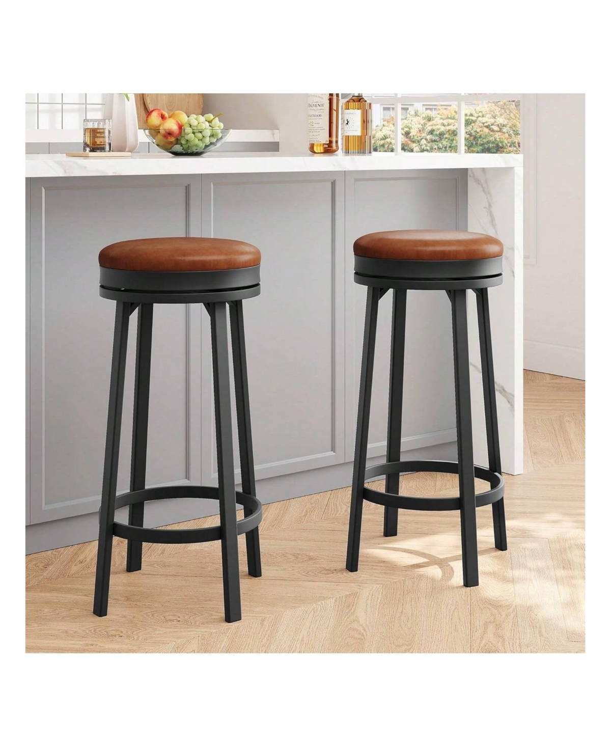 Click here for gaomon 30 Inch Set of 2 Swivel Bar Stools with Foo... prices
