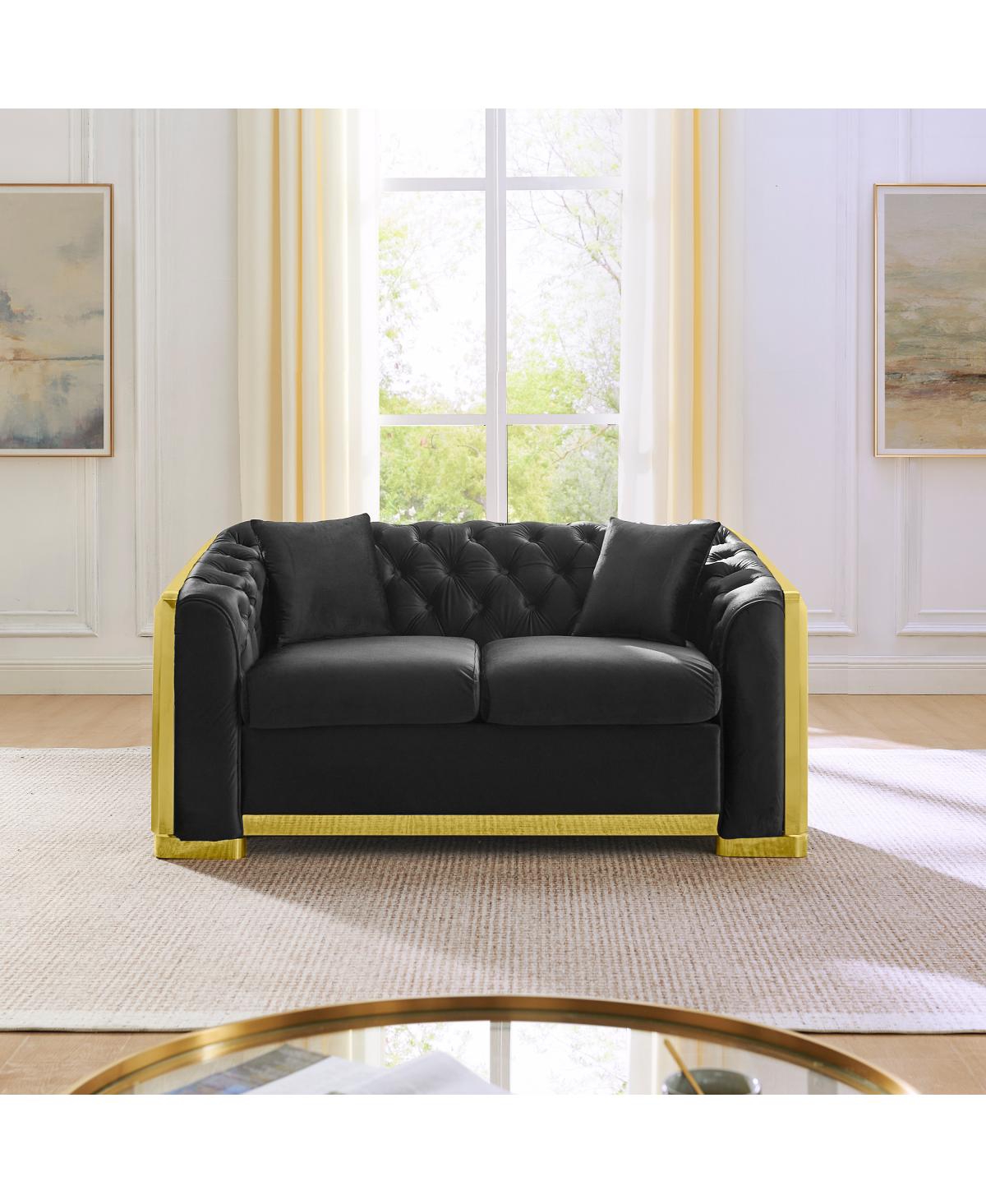 Click here for Streamdale Furniture Elegant Velvet 2-Seater Sofa... prices