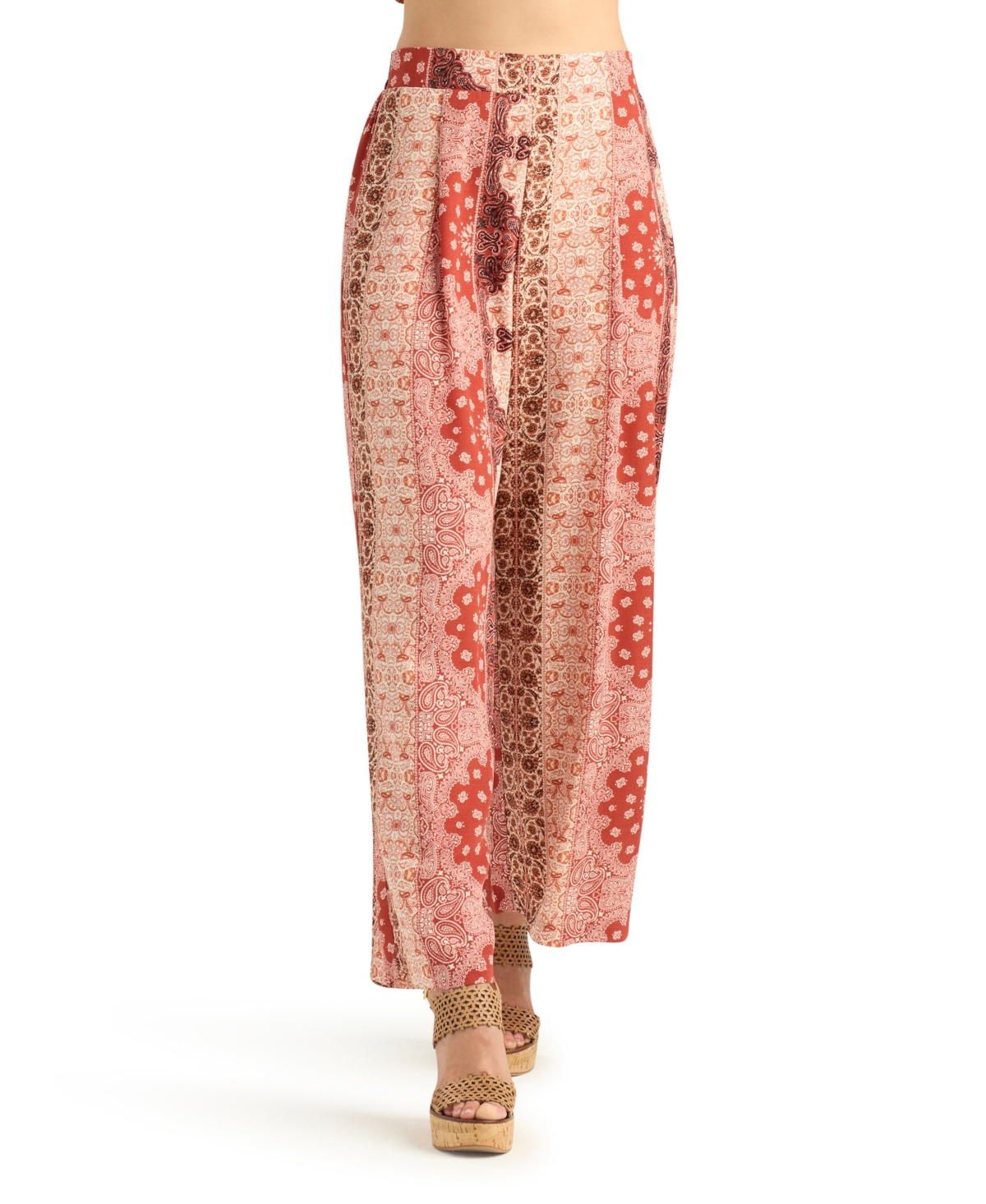 Click here for Bcx Womens Printed Wide-Leg Pull-On Pants - Pat E prices