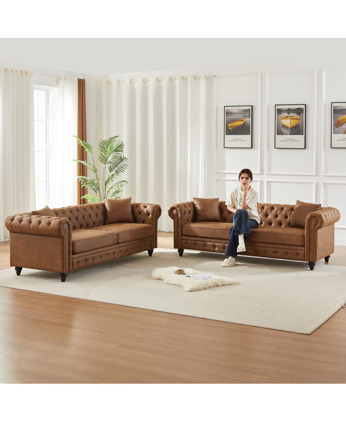 Click here for Streamdale Furniture Modern 3-Seat Combo Sofa Wood... prices