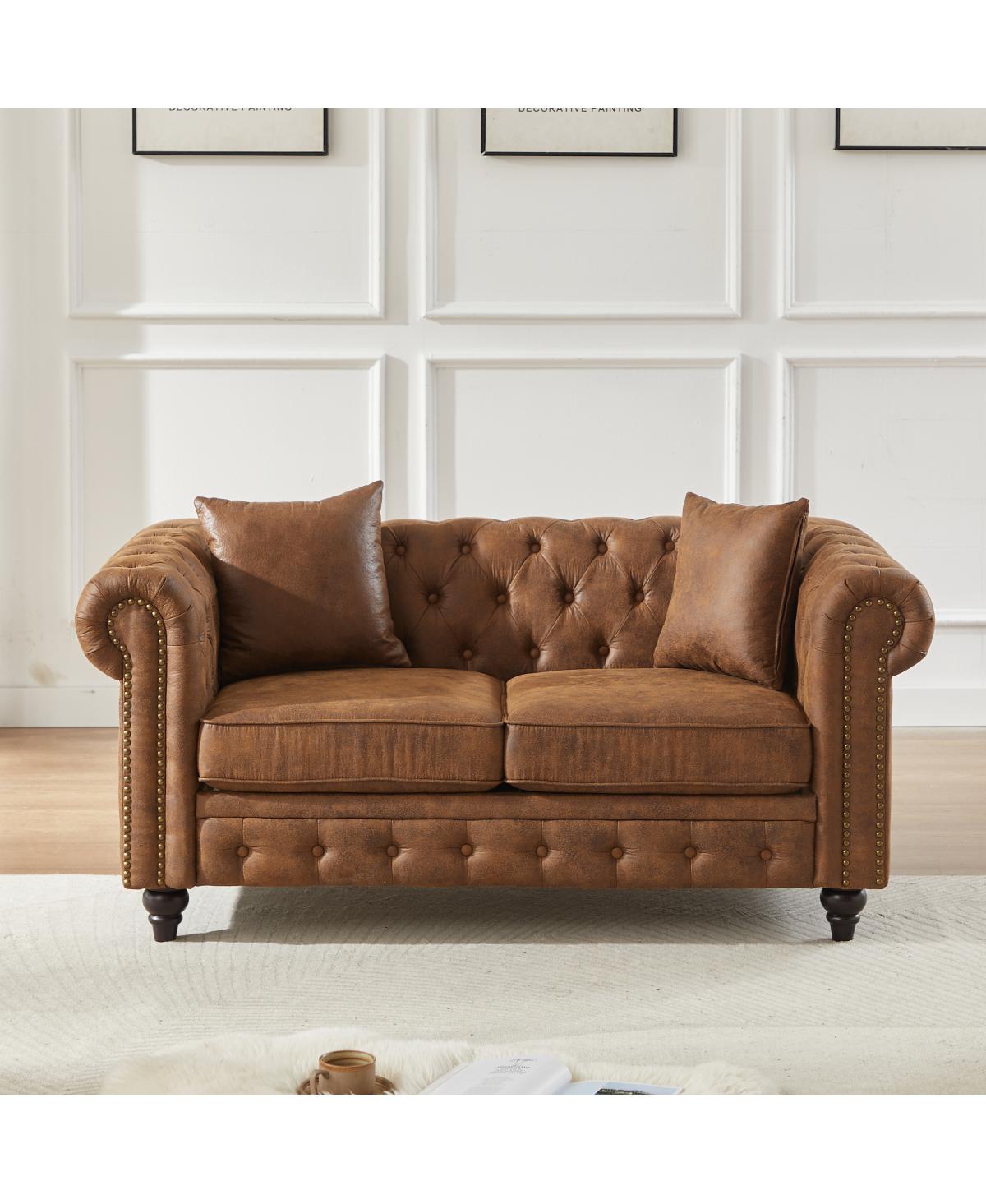 Click here for Streamdale Furniture 63.5 Tech Fabric Chesterfield... prices