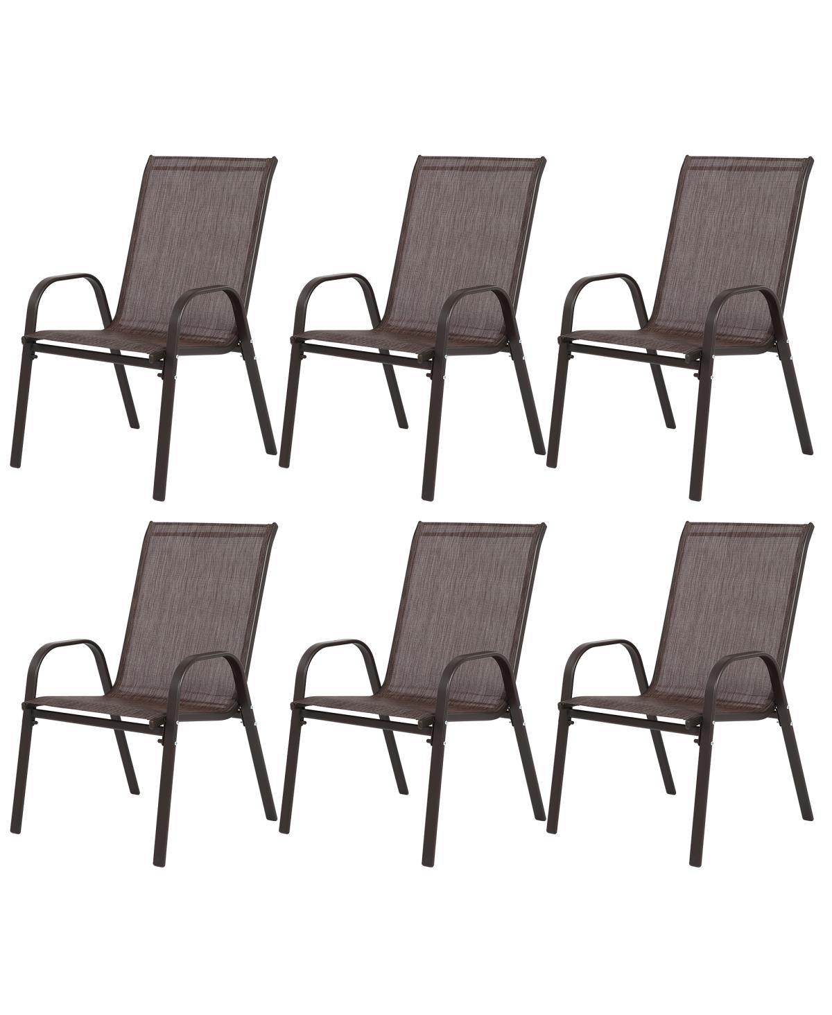 Click here for Streamdale Furniture 6piece Patio Chairs with Armr... prices