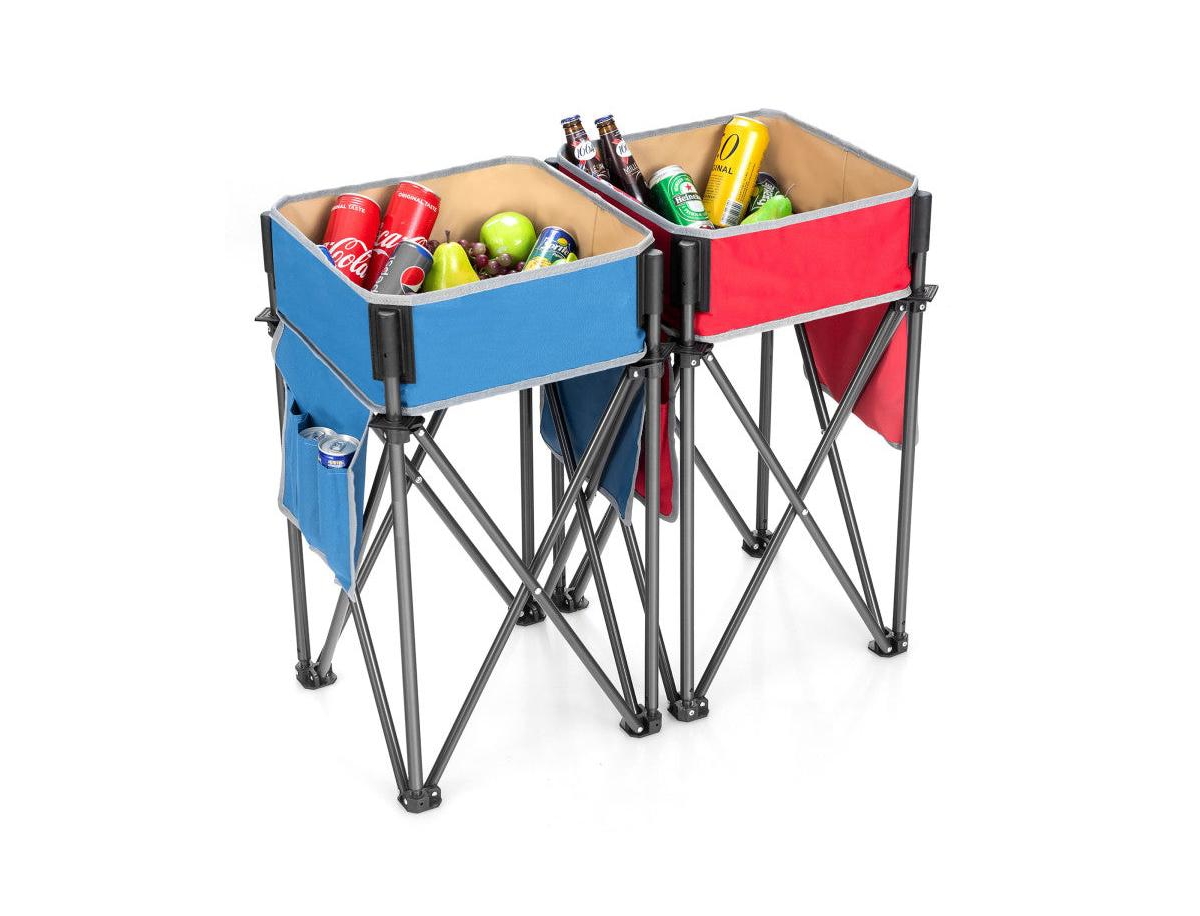 Click here for Lucky One 2 Pack Folding Camping Tables with Stora... prices
