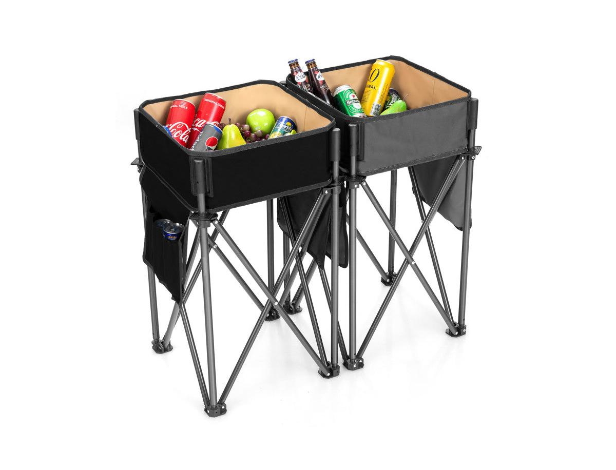 Click here for Lucky One 2 Pack Folding Camping Tables with Stora... prices