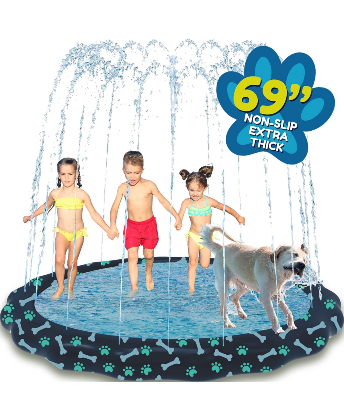 Click here for Gnuadz 69 Inches Splash Pad Sprinkler Kids Outdoor... prices