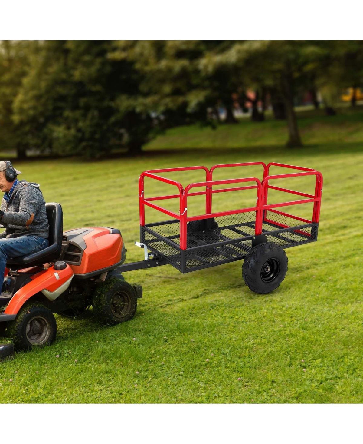 Click here for homfan Heavy-Duty Atv Dump Cart w/ 1600 lb Capacit... prices