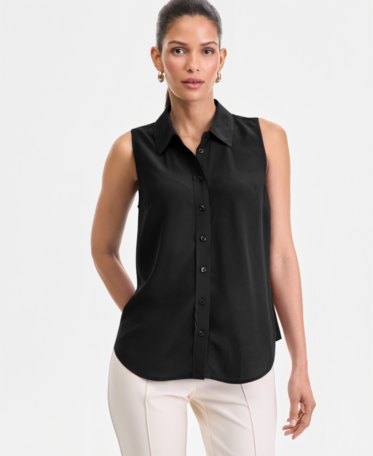 Click here for I.n.c. International Concepts Womens Printed Butto... prices
