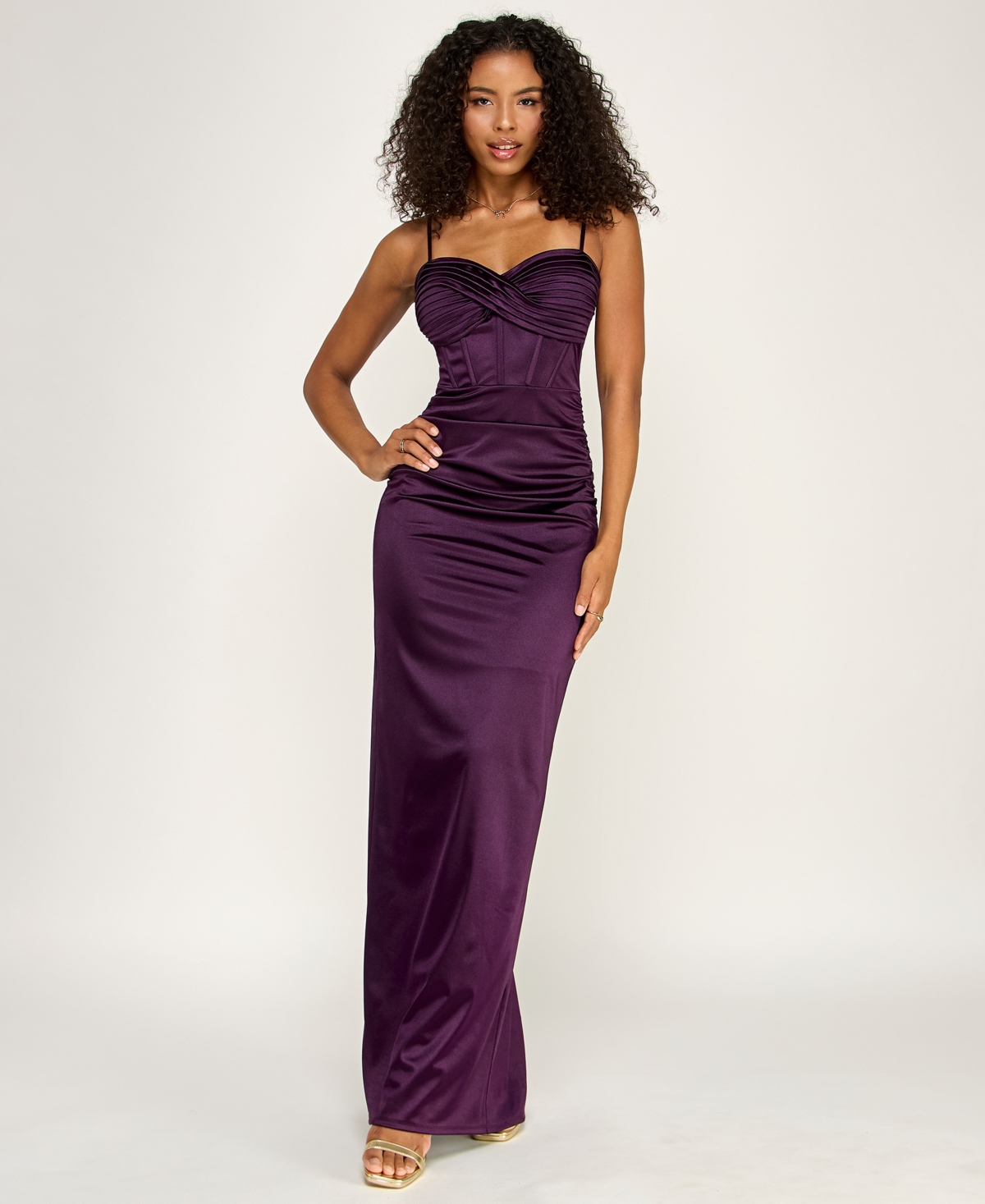 Click here for Emerald Sundae Juniors Sweetheart Neck Twist-Front... prices