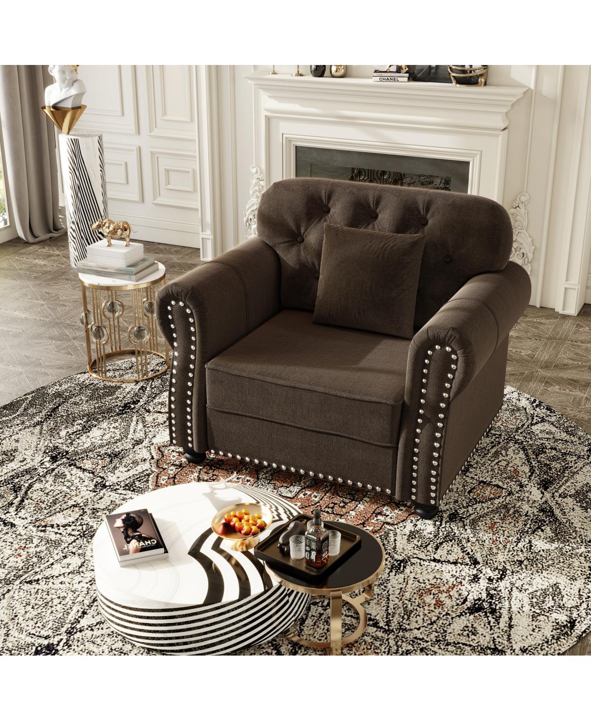 Click here for Streamdale Furniture Velvet Chesterfield Sofa with... prices