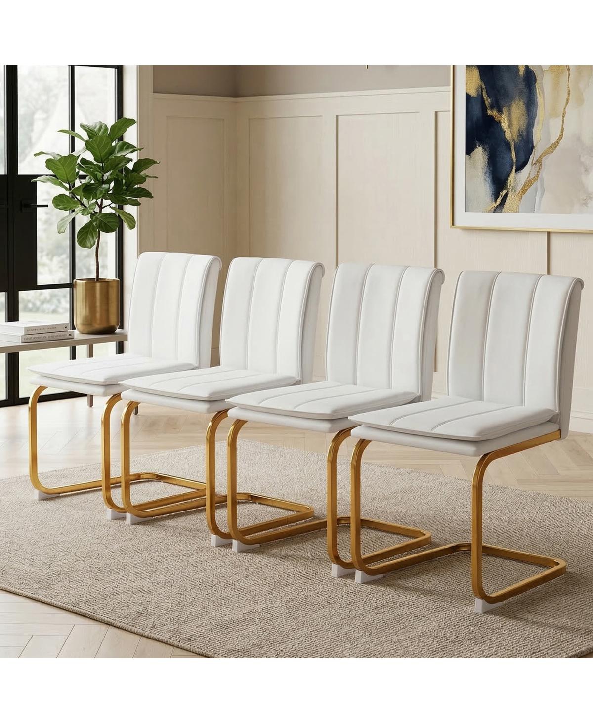Click here for Streamdale Furniture Pu Leather Dining Chairs Set... prices