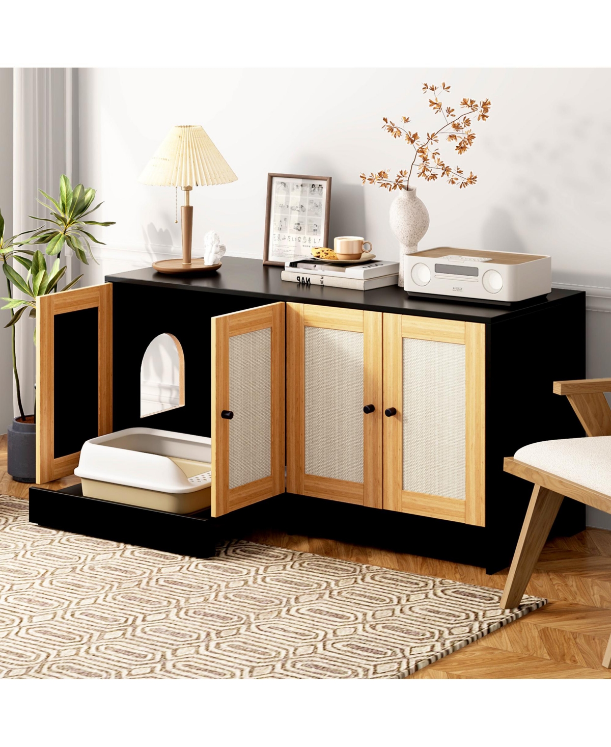 Click here for Aostirmotor Double Cat Litter Box Enclosure with R... prices