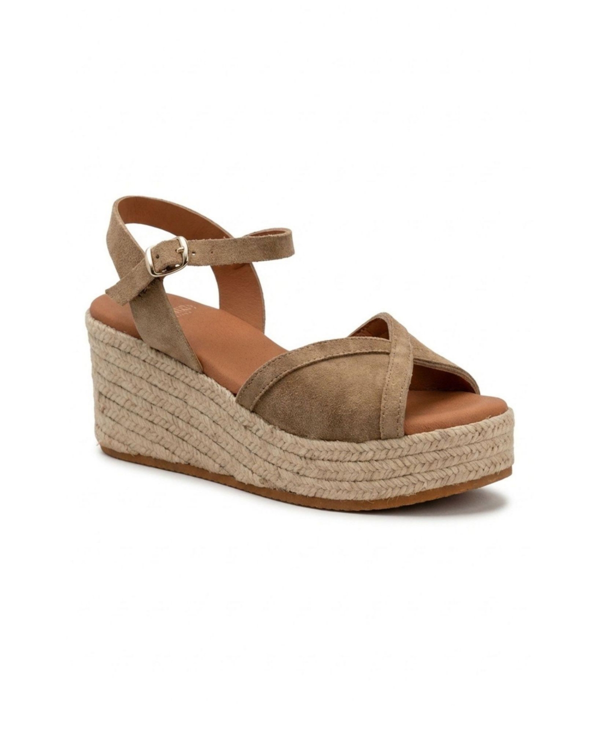 Click here for Menina Step Womens Triana Suede Espadrille - Camel prices