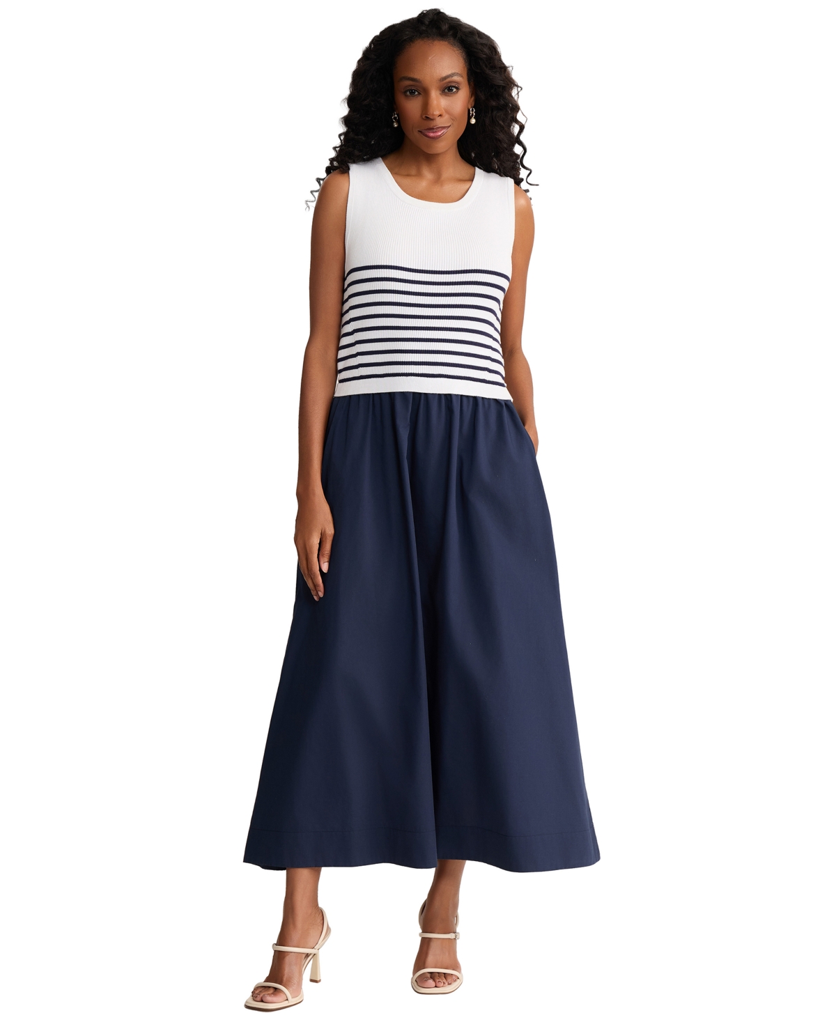 Click here for Jones New York Womens Sleeveless Round Neck Maxi D... prices