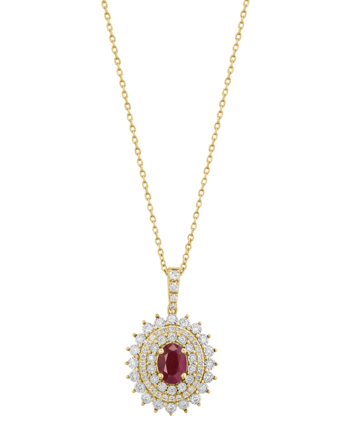 Click here for Effy Collection Ruby (7/8 ct. t.w.) & Diamond (1/2... prices