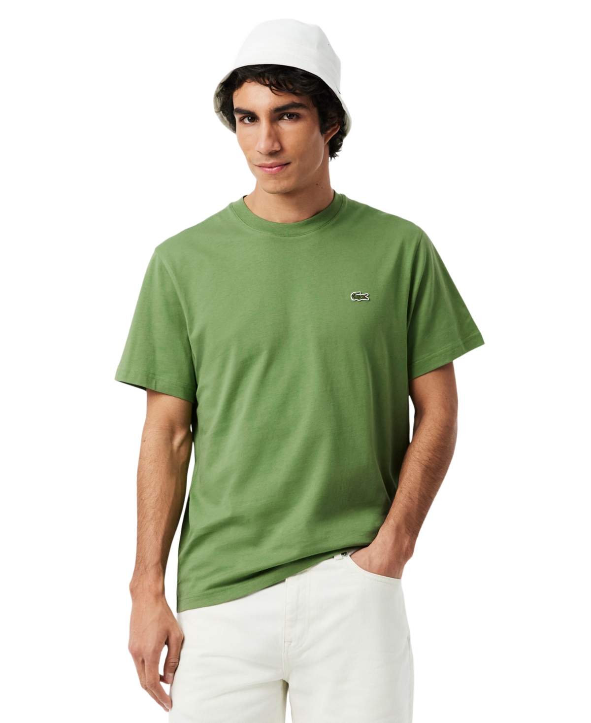 Click here for Lacoste Mens Crewneck T-Shirt - Lambs prices