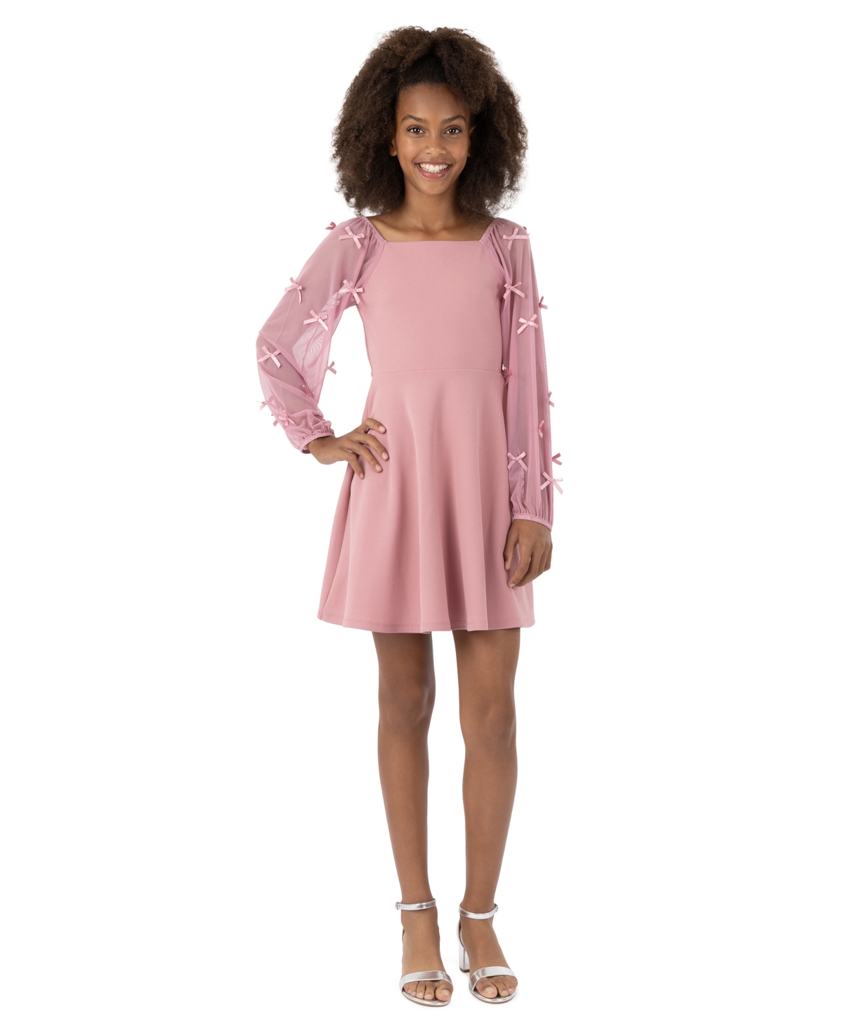 Click here for Speechless Girls 7â16 Long-Sleeve Knee Dress - D... prices