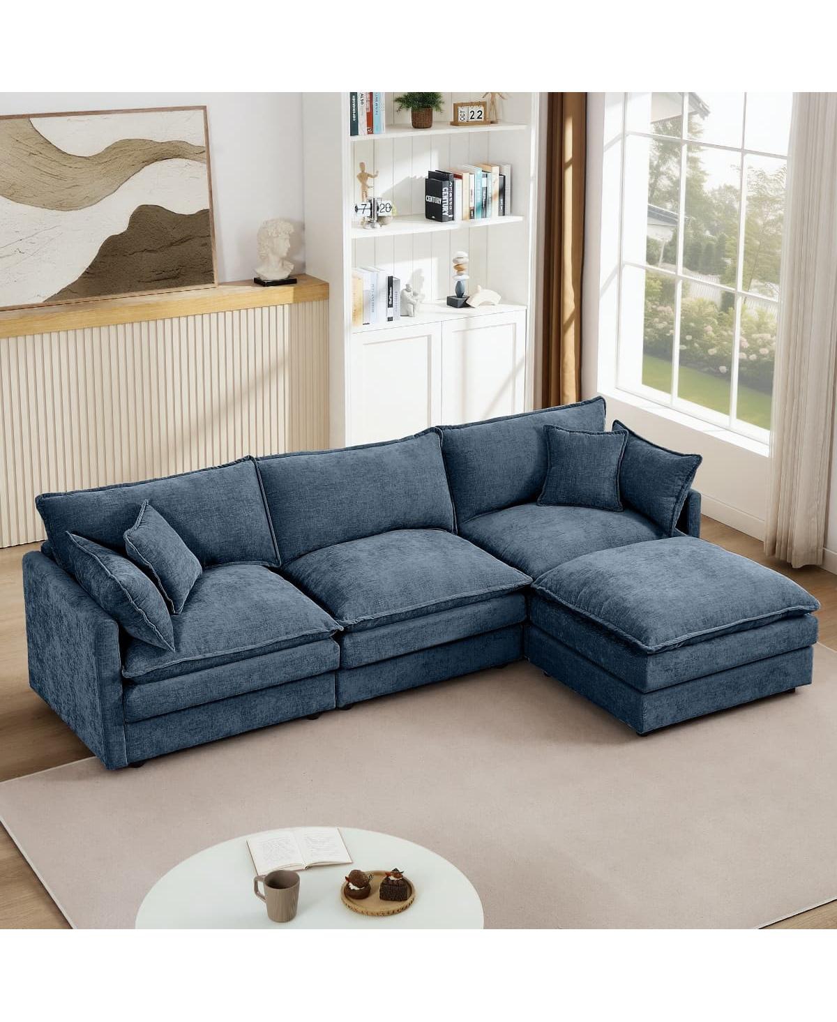 Click here for Maison Boucle Chenille Modular Sectional Sofa Couc... prices
