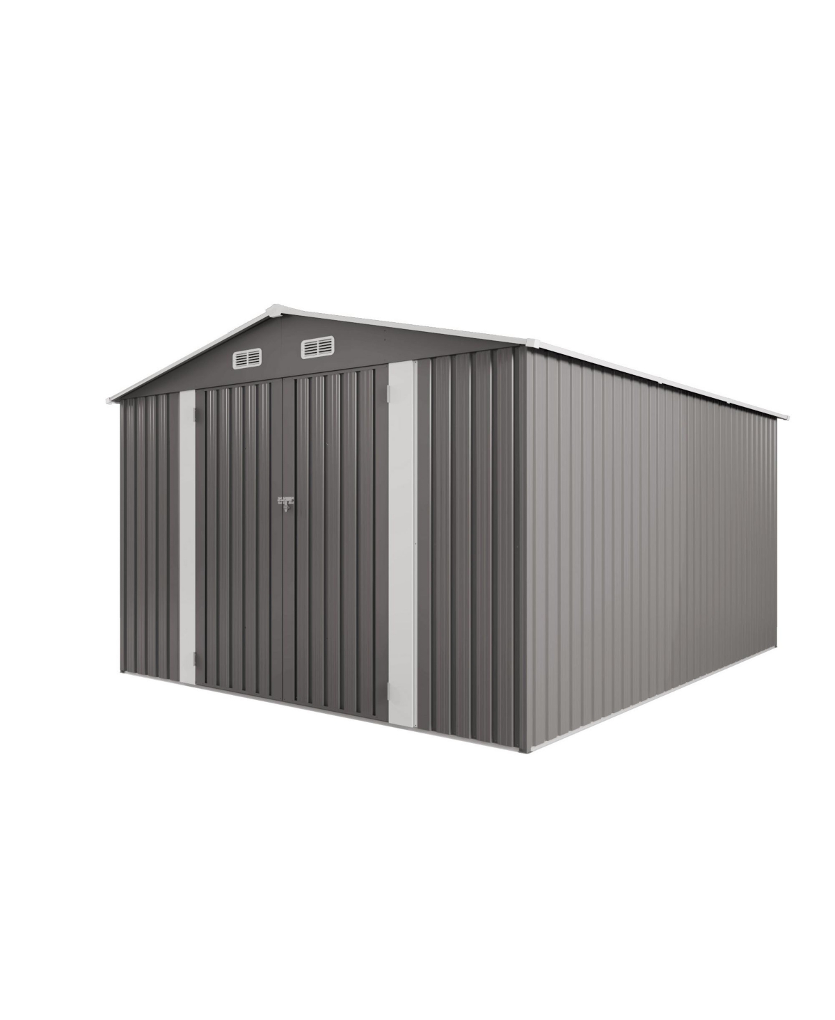 Click here for Mondawe 10 x 12 Ft Outdoor Metal Storage Shed with... prices