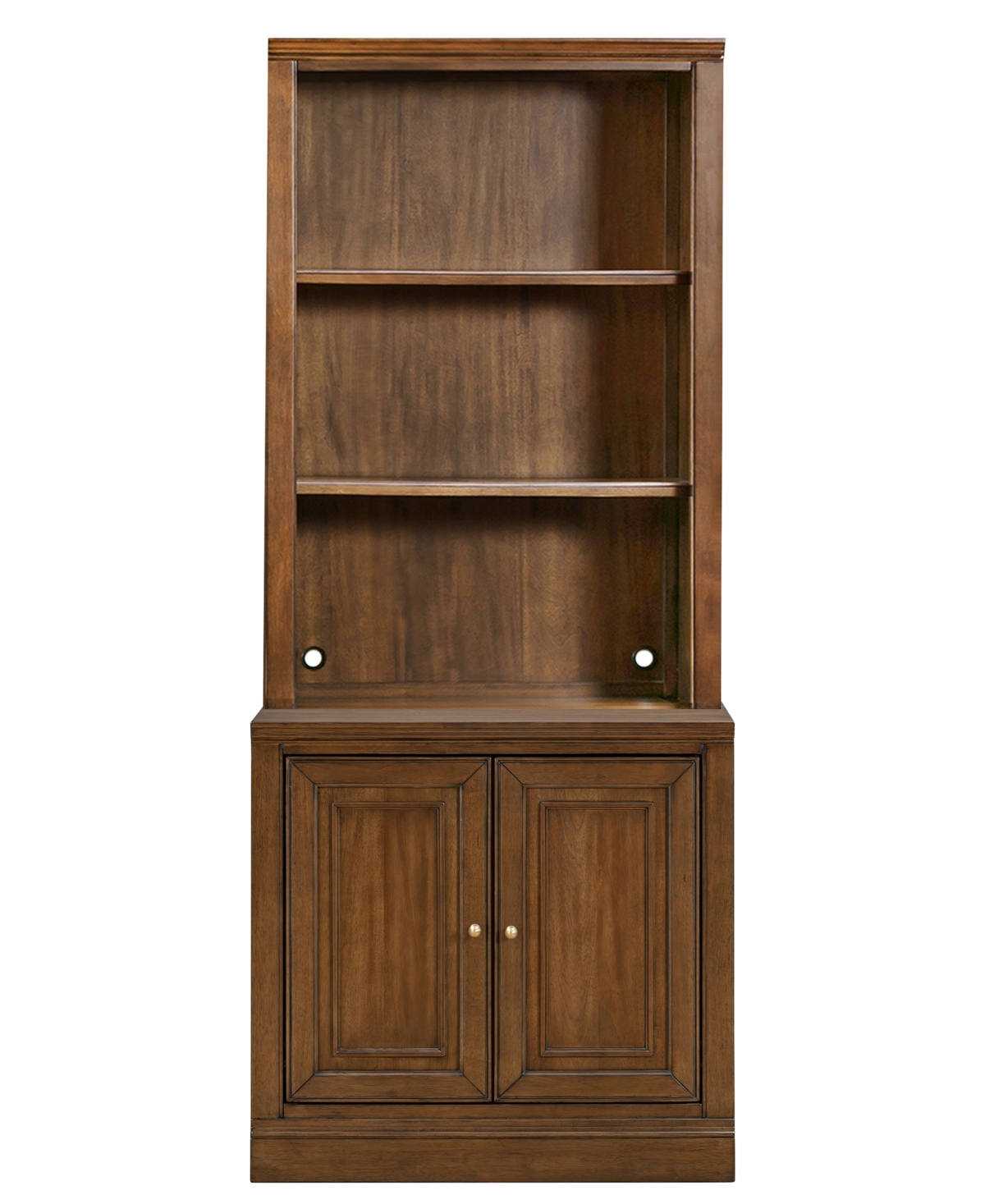 Click here for Amren 32 Wood 2 Door Base And Open Hutch - Brown prices