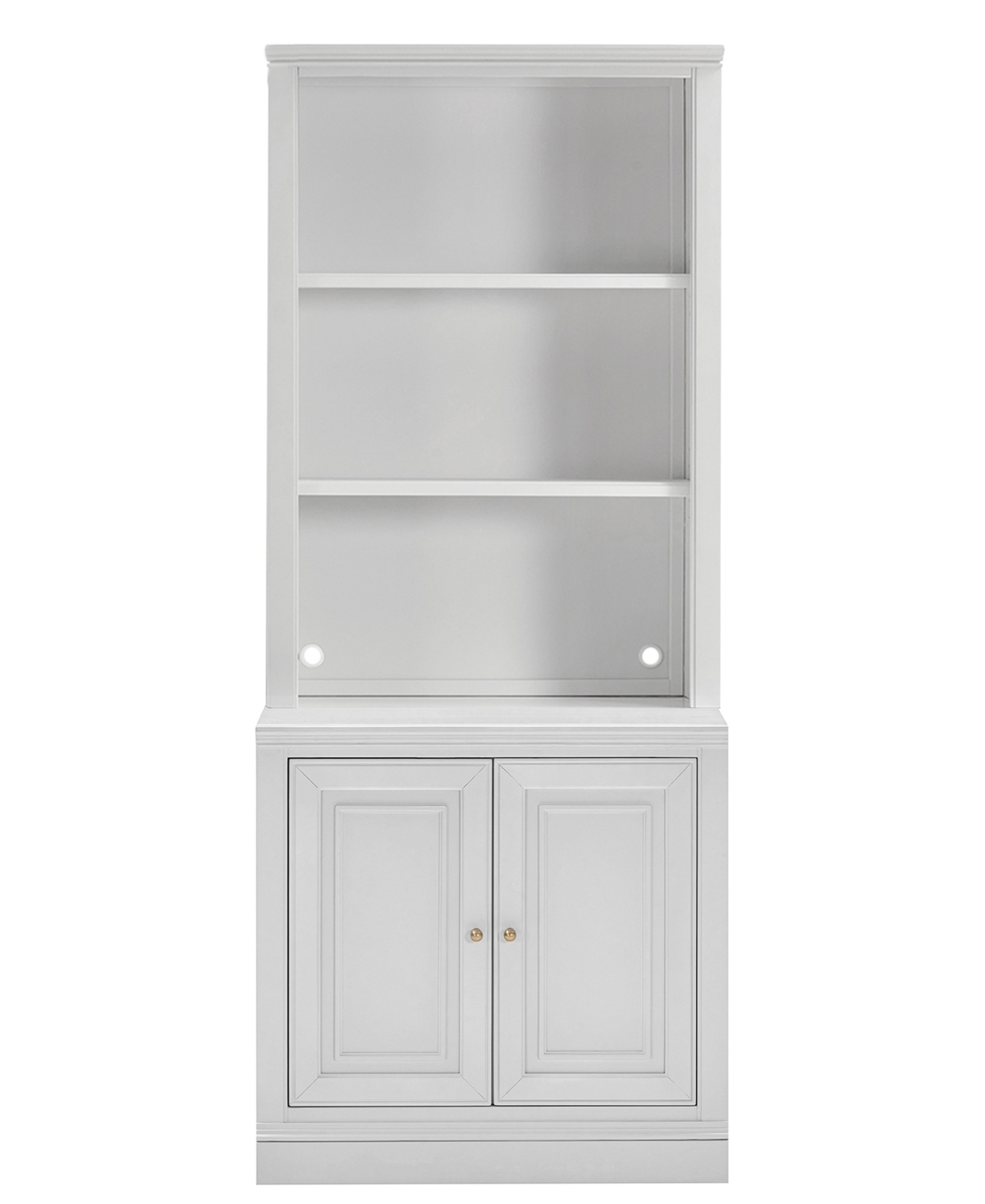 Click here for Amren 32 Wood 2 Door Base And Open Hutch - White prices
