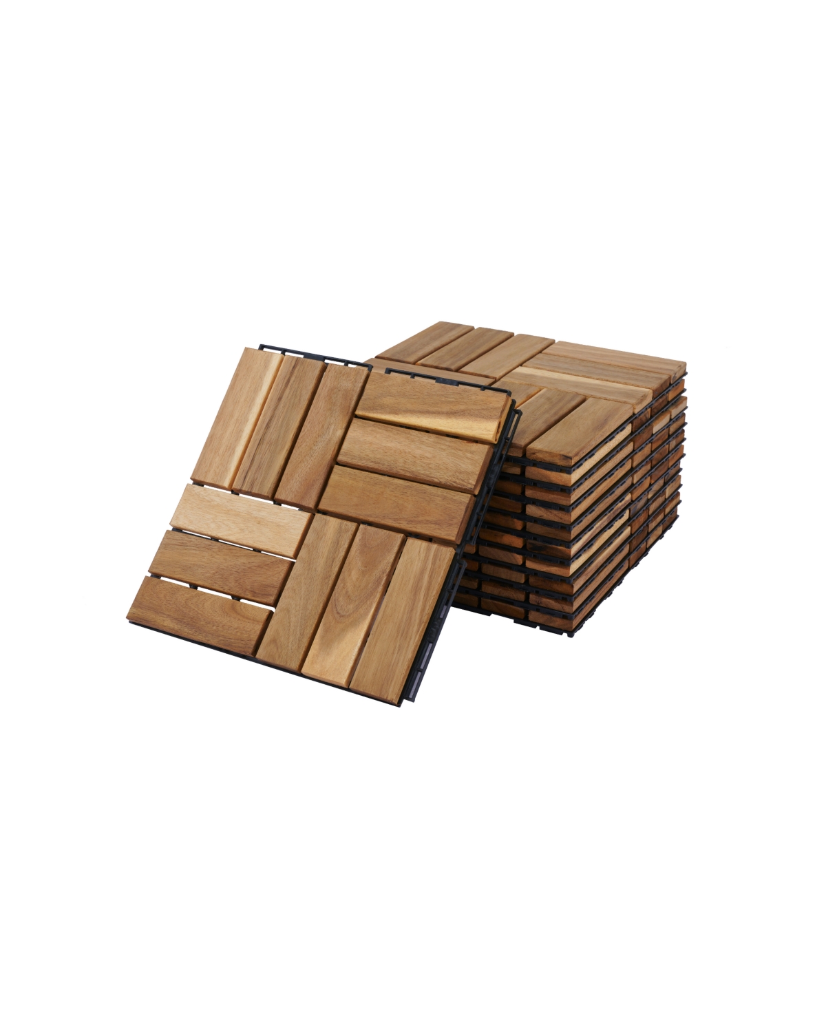 Click here for Mondawe Acacia Wood Checker Pattern Interlocking D... prices