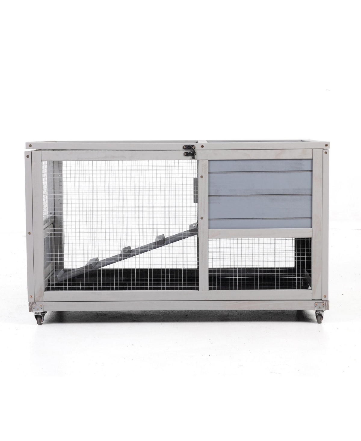 Click here for Mondawe Wooden Rabbit Hutch with Ramp  Pull-out Tr... prices