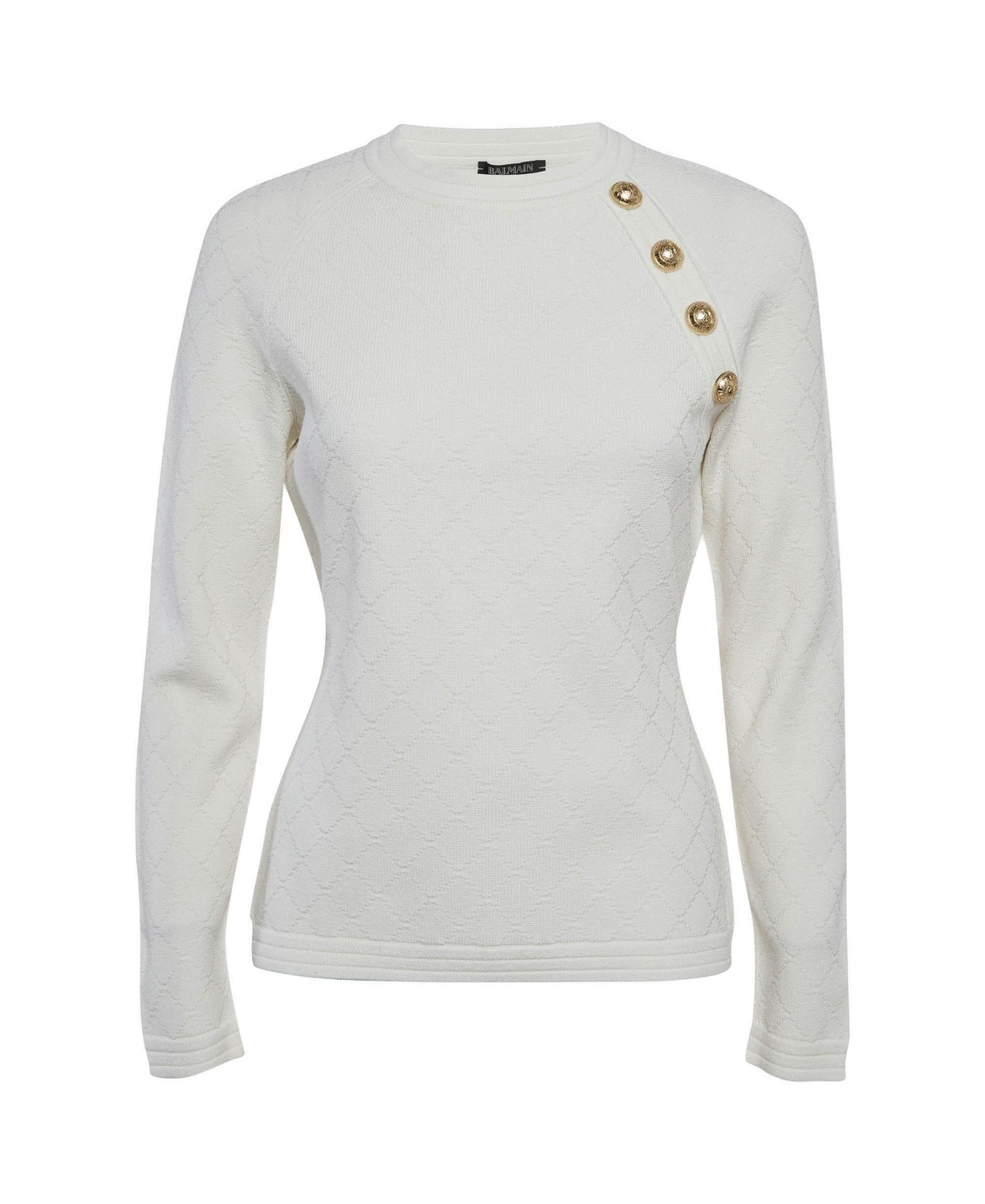 Click here for Pre-Owned Balmain Womens Textured Knit Pullover prices