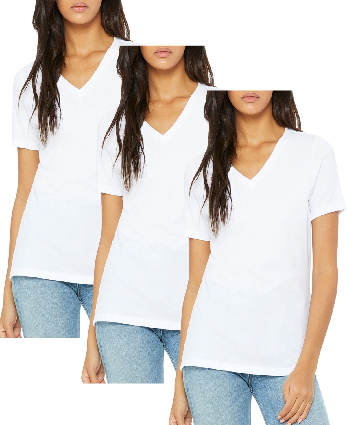 Click here for Blu Rock Womens Loose Fit Short Sleeve V-Neck Cott... prices