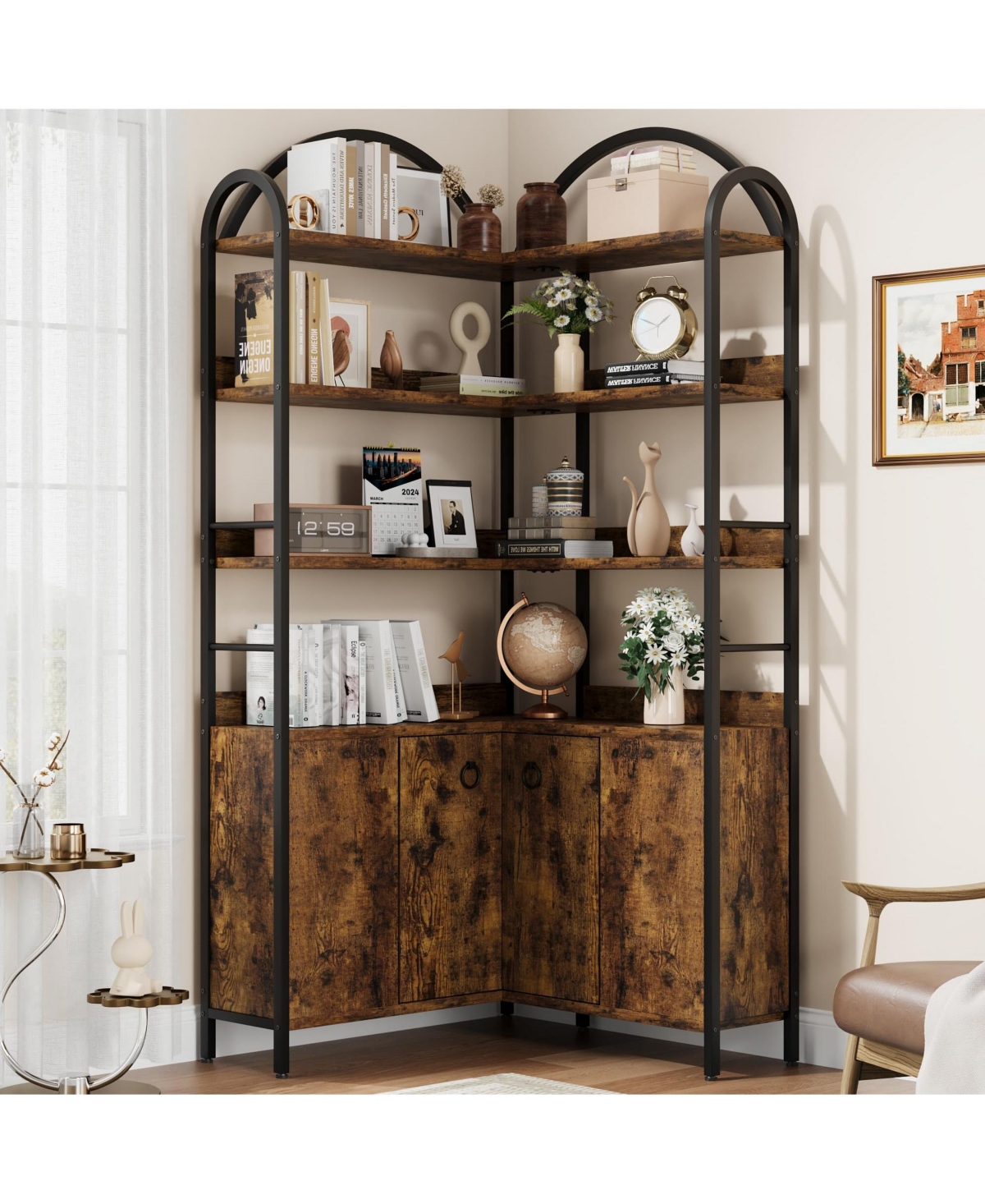 Click here for gaomon Spacious 6-Tier Arched Dining Room Table wi... prices