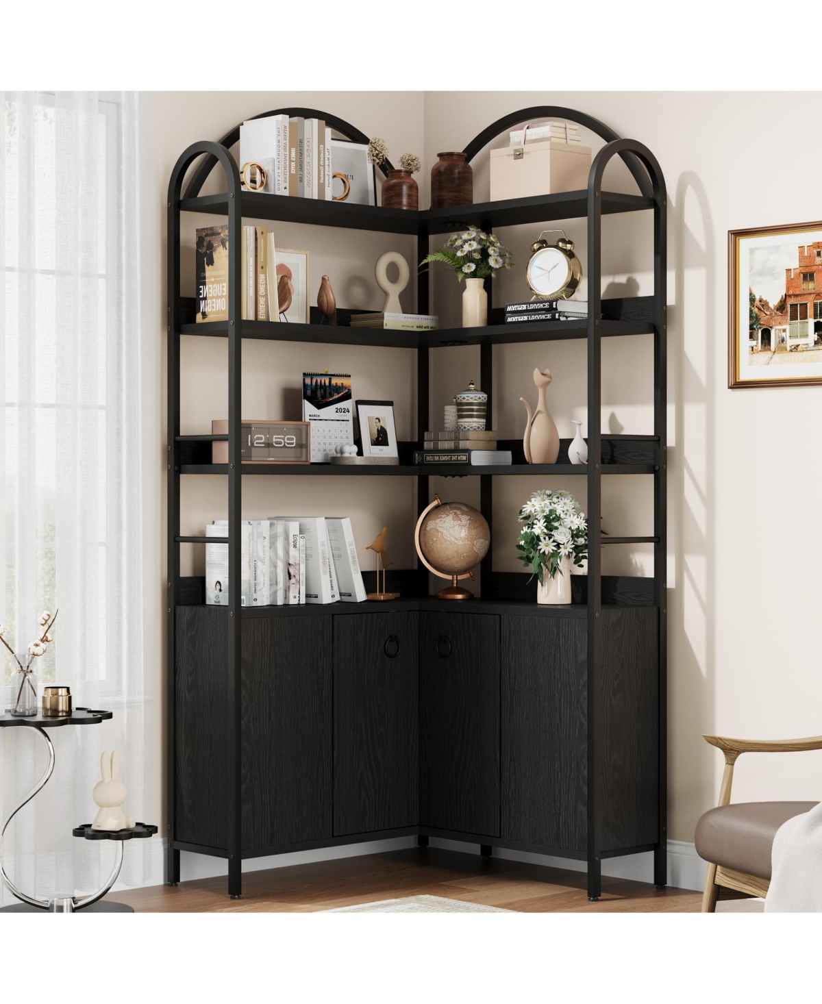 Click here for gaomon Spacious 6-Tier Arched Dining Room Table wi... prices