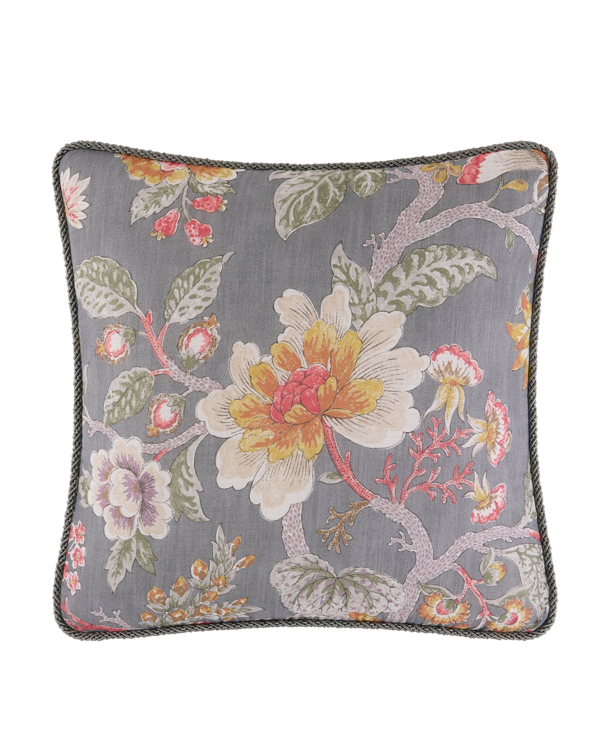 Click here for Rose Tree Mia Floral Square Decorative Pillow  18... prices