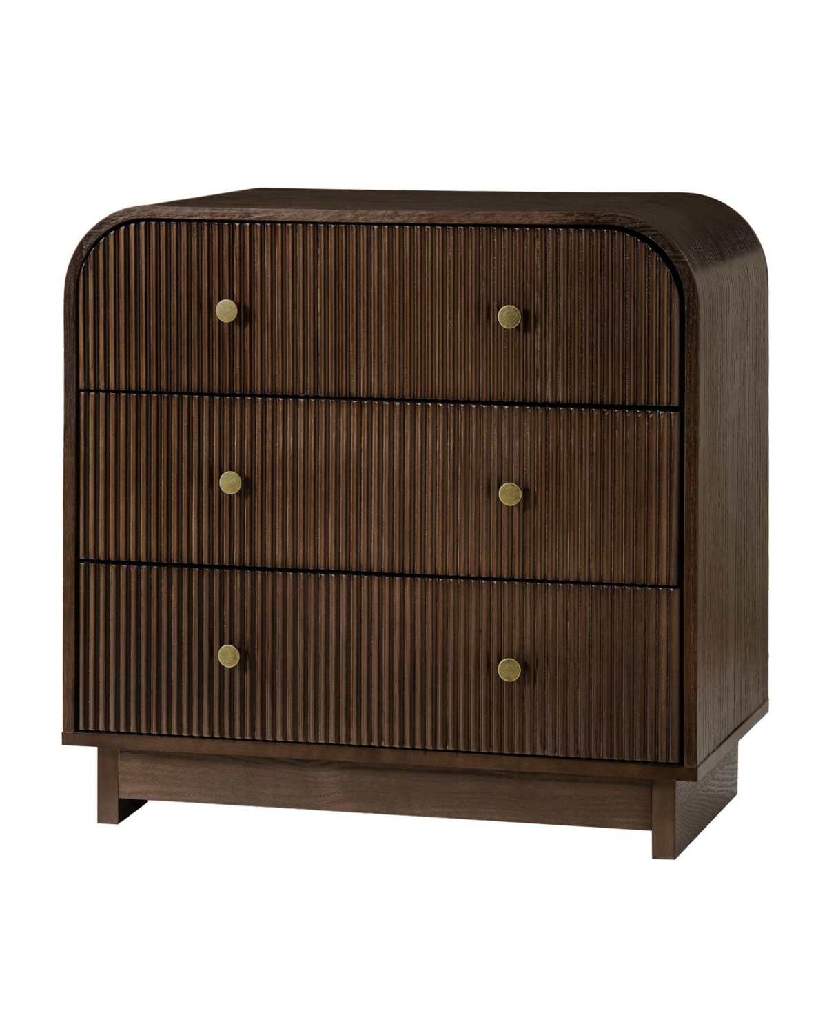 Click here for Hulala Home Melisa Modern 3-Drawer Fluted Curved E... prices
