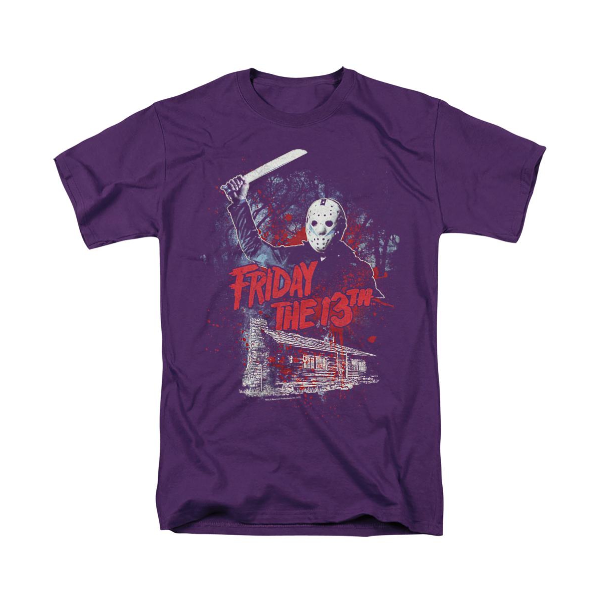 Click here for Friday The 13th Mens Cabin T-Shirt - Purple prices