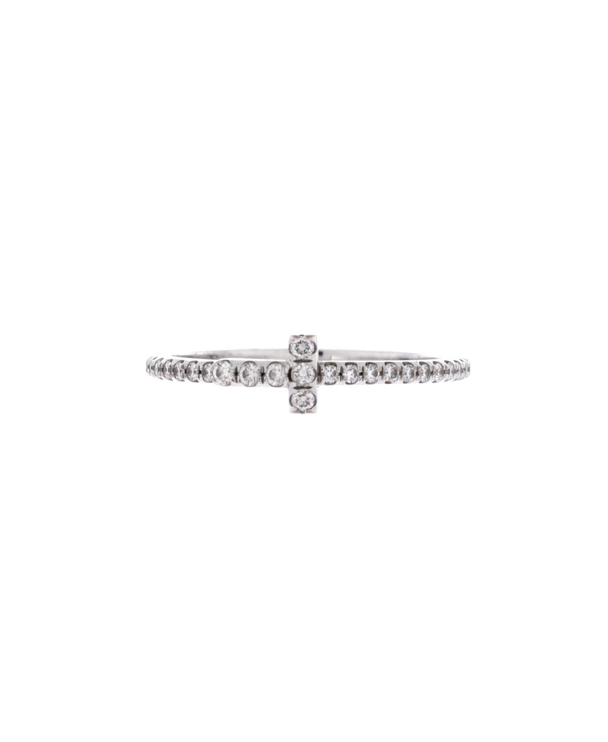 Click here for Pre-Owned Tiffany & Co T Wire Band Ring - 18k whit... prices