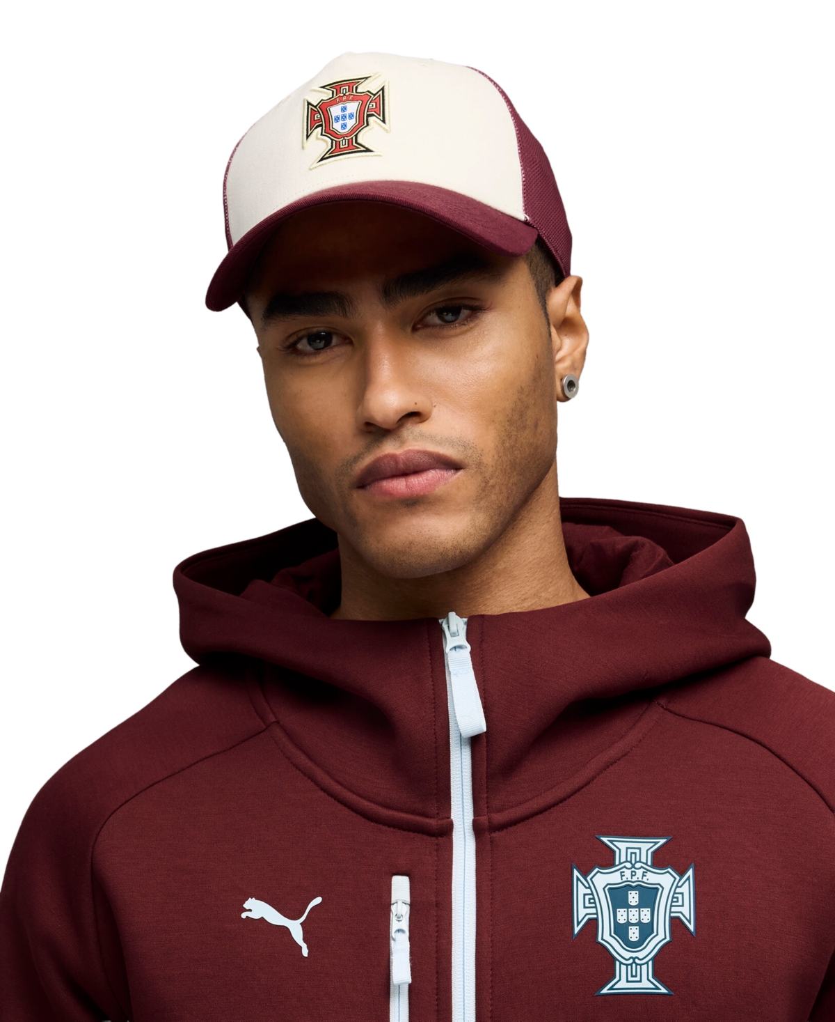 Click here for Puma Mens Portugal King Trucker Cap - Ruby Shimmer... prices