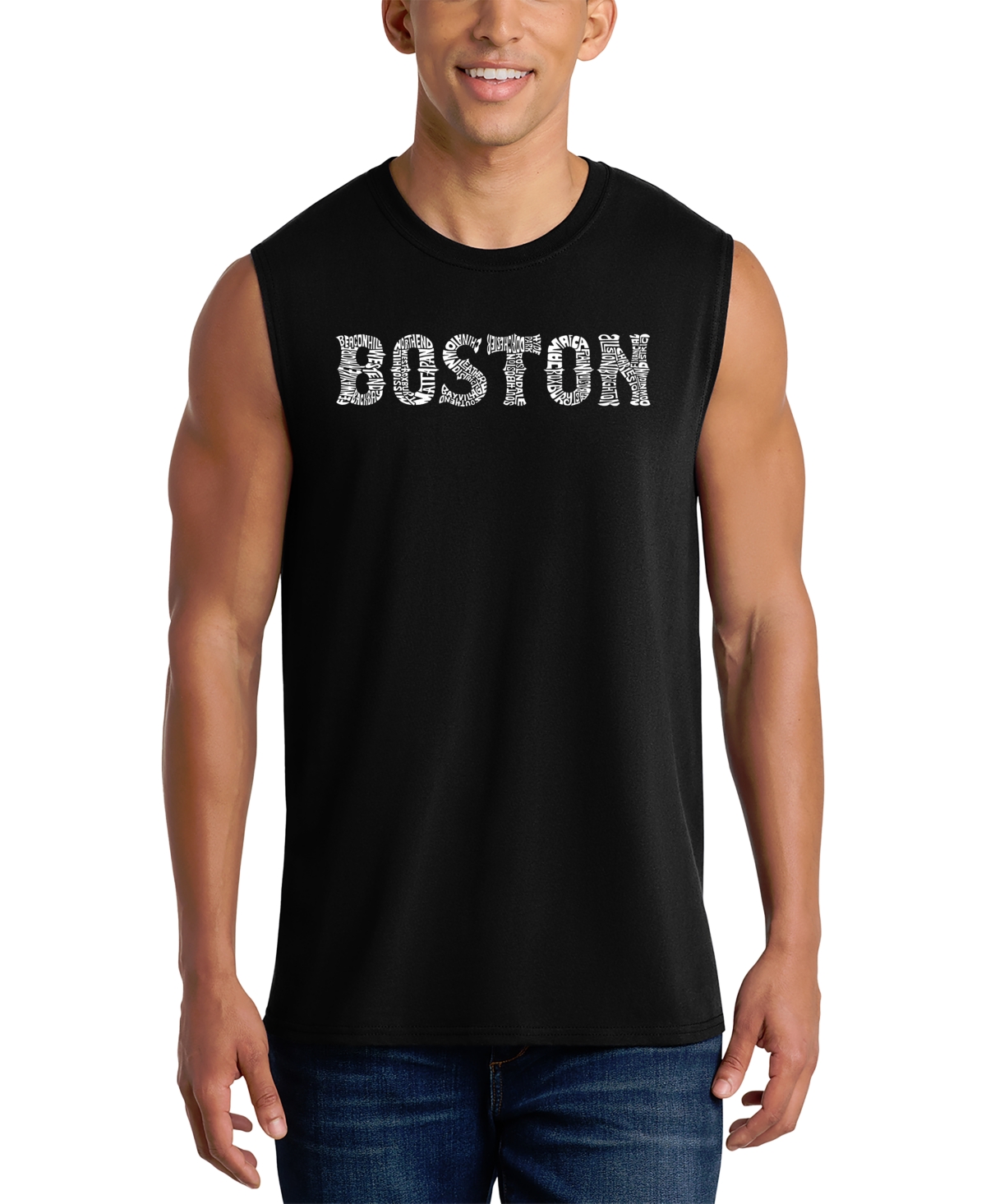 Click here for La Pop Art Mens Boston Vintage Typography Graphic... prices