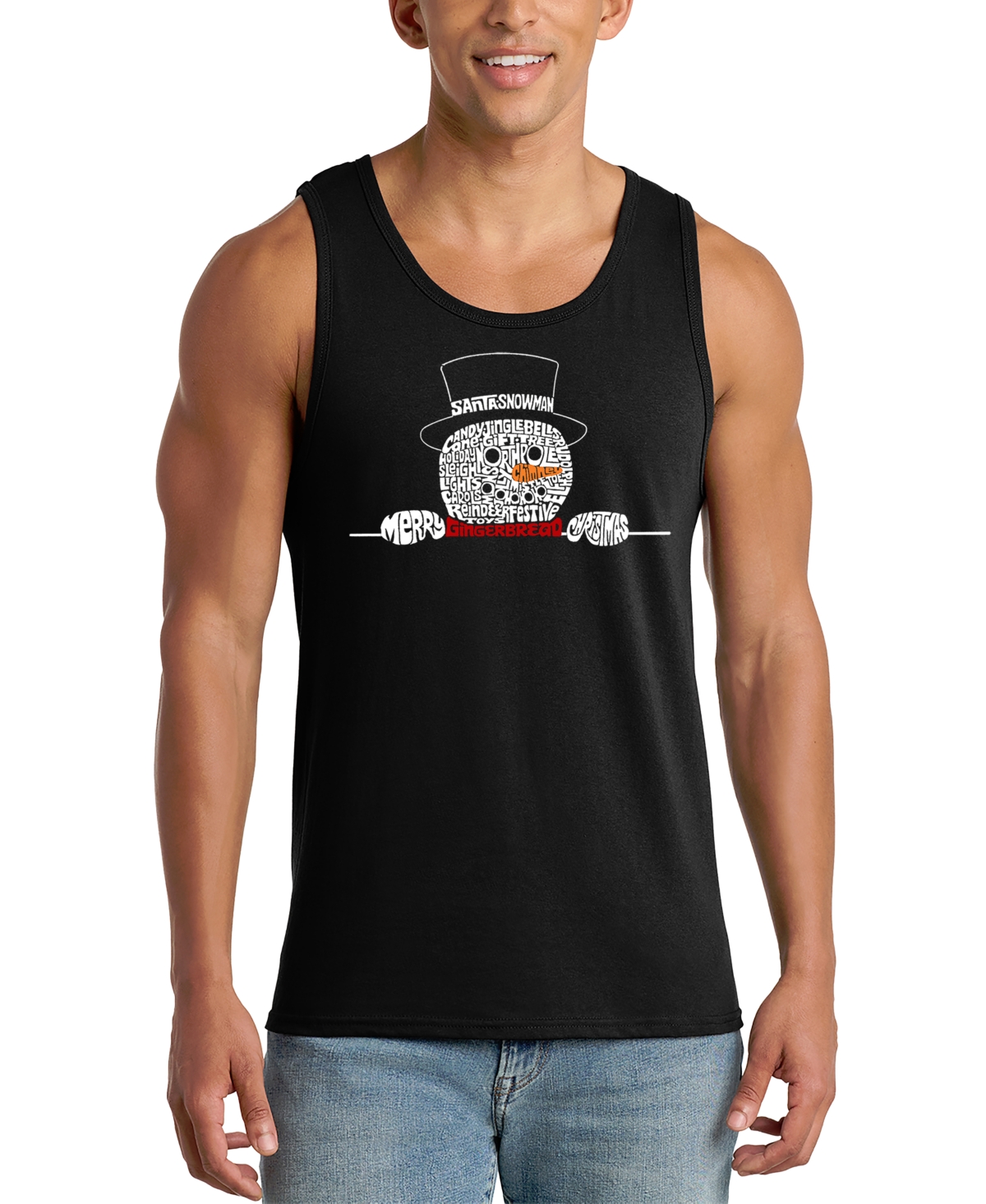 Click here for La Pop Art Mens Snowman Outstretched Arms Word Art... prices