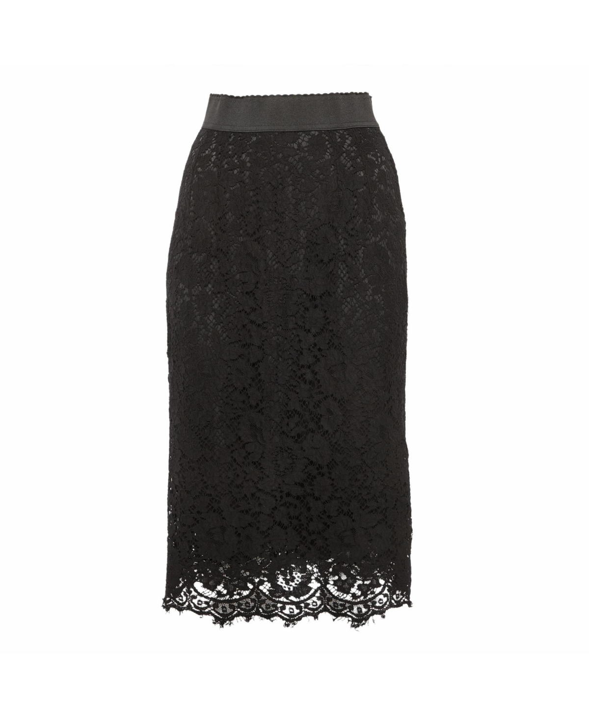 Click here for Pre-Owned Dolce & Gabbana Womens Lace Midi Skirt prices