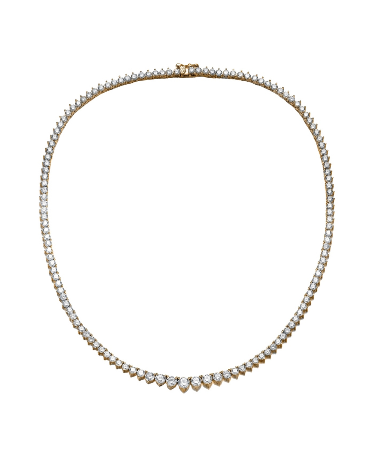 Click here for Stylish Cubic Zirconia Graduated Tennis Chain Neck... prices