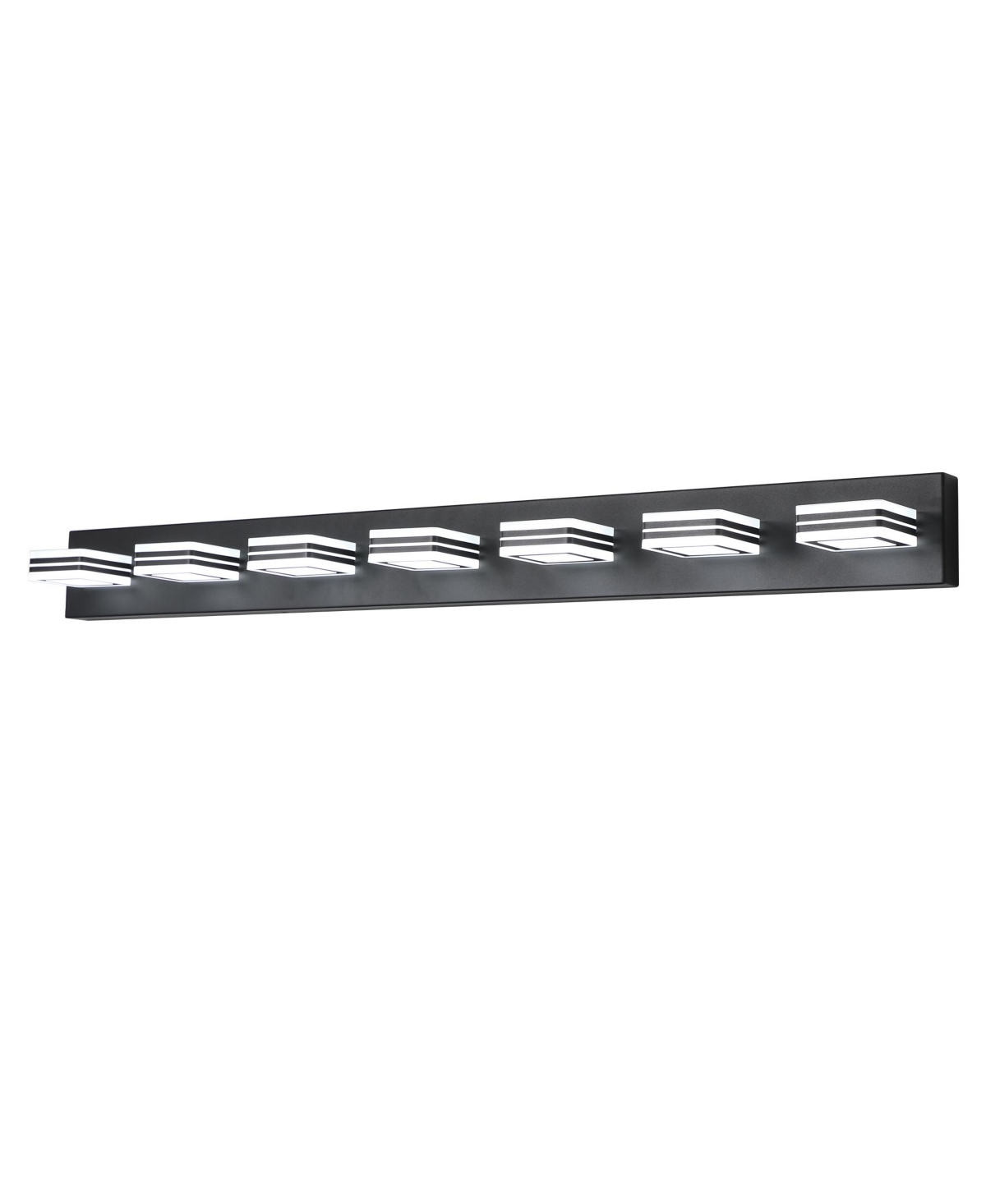 Click here for Busdays Modern 7 Light Led Vanity Light 45 Inch Bl... prices